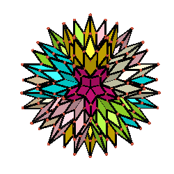 Animations with Rhombic Polyhedra